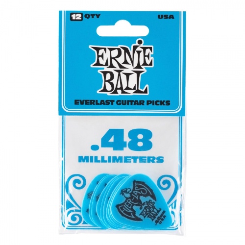 סט מפרטים Ernie Ball Blue Everlast 0.48mm 12-Pack - אסקול